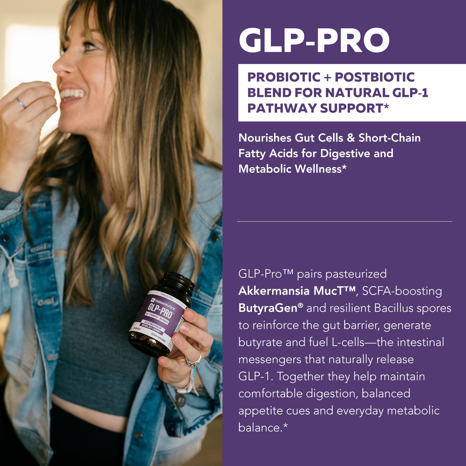 GLP-Pro | GLP-1 Probiotic & Postbiotic* – Triquetra™