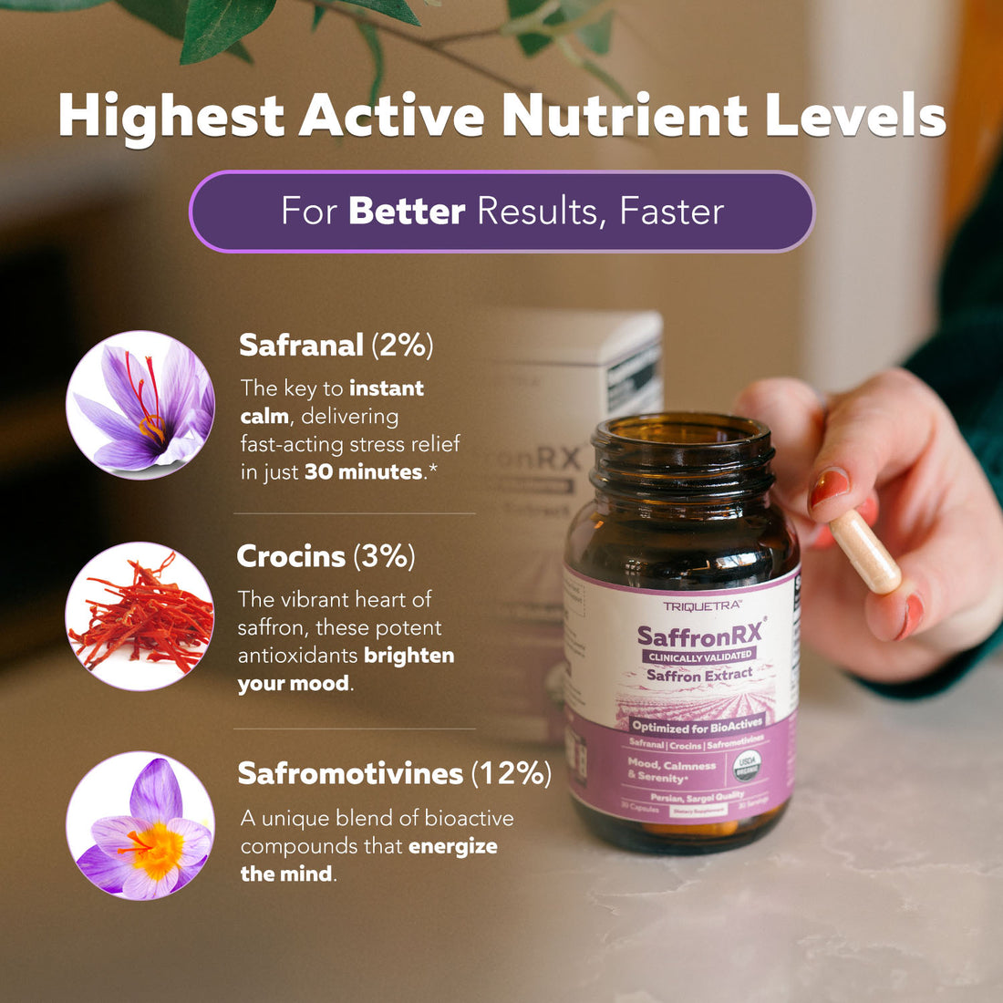 SaffronRX: Saffron Extract – Triquetra™