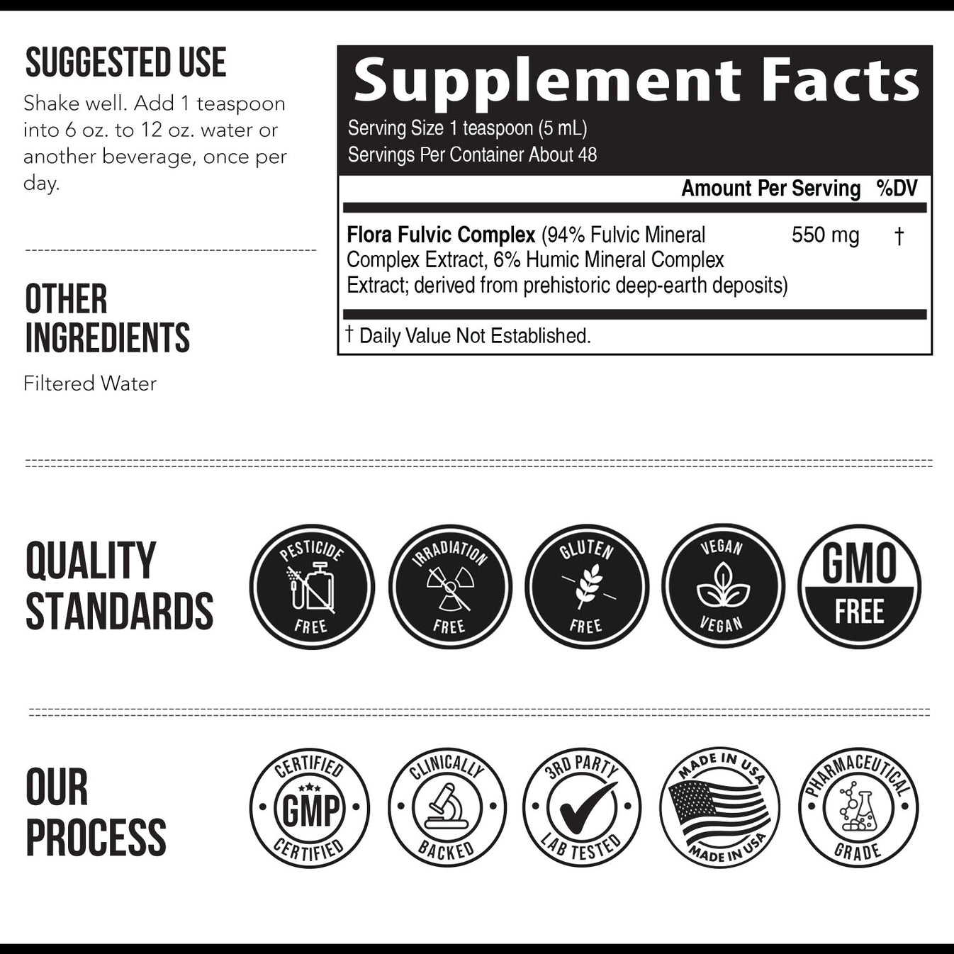 Flora Fulvic Liquid | Fulvic Acid + Humic Acid Complex – Triquetra™