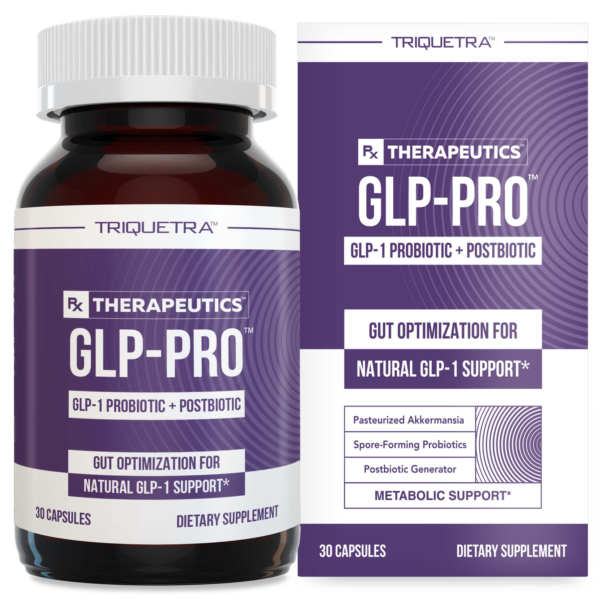 GLP-Pro | GLP-1 Probiotic & Postbiotic* – Triquetra™