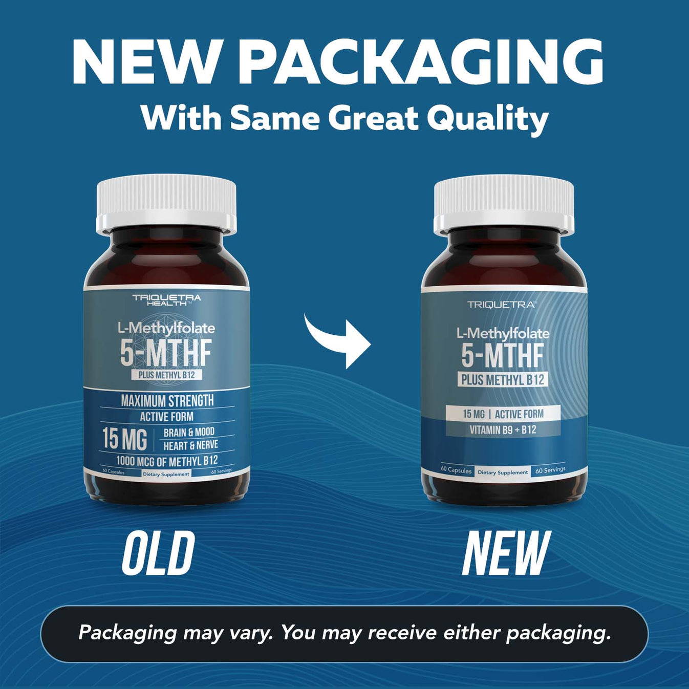 L-Methylfolate (15 mg) Plus Methyl B12 Capsules – Triquetra™