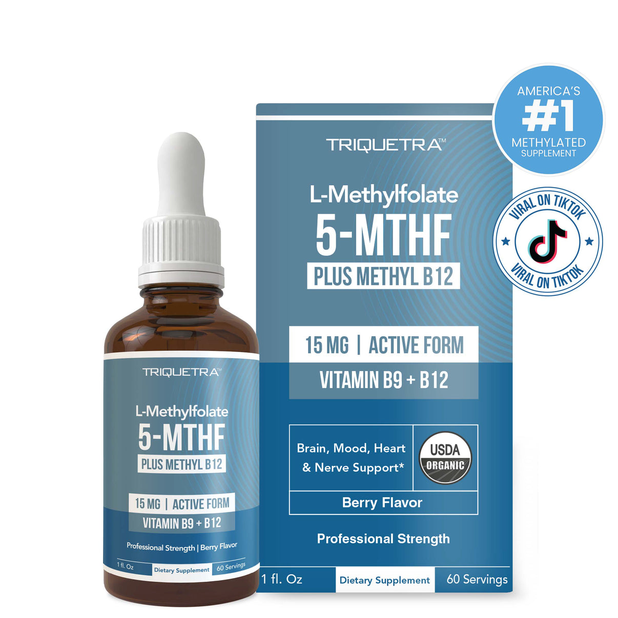 L-Methylfolate (15 mg) Plus Methyl-B12 – Triquetra™