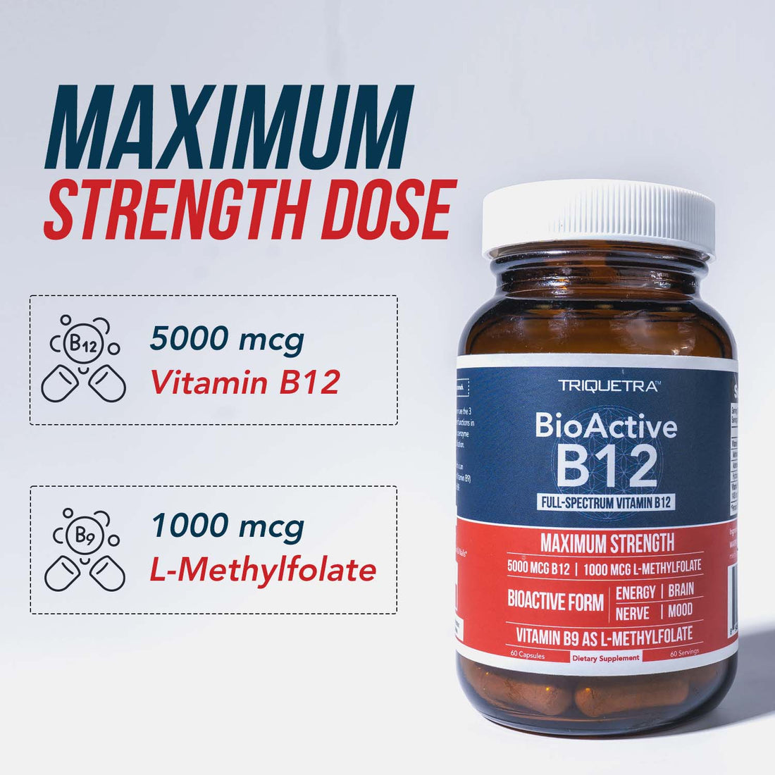 BioActive B12: Vitamin B12 Plus L-Methylfolate – Triquetra™