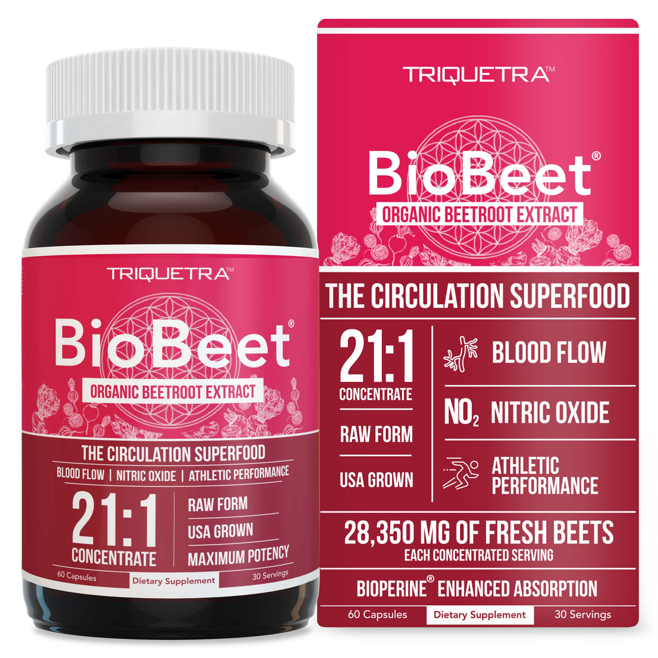 Triquetra Health BioBeet® Organic Beetroot Extract Capsules (60 ct ...